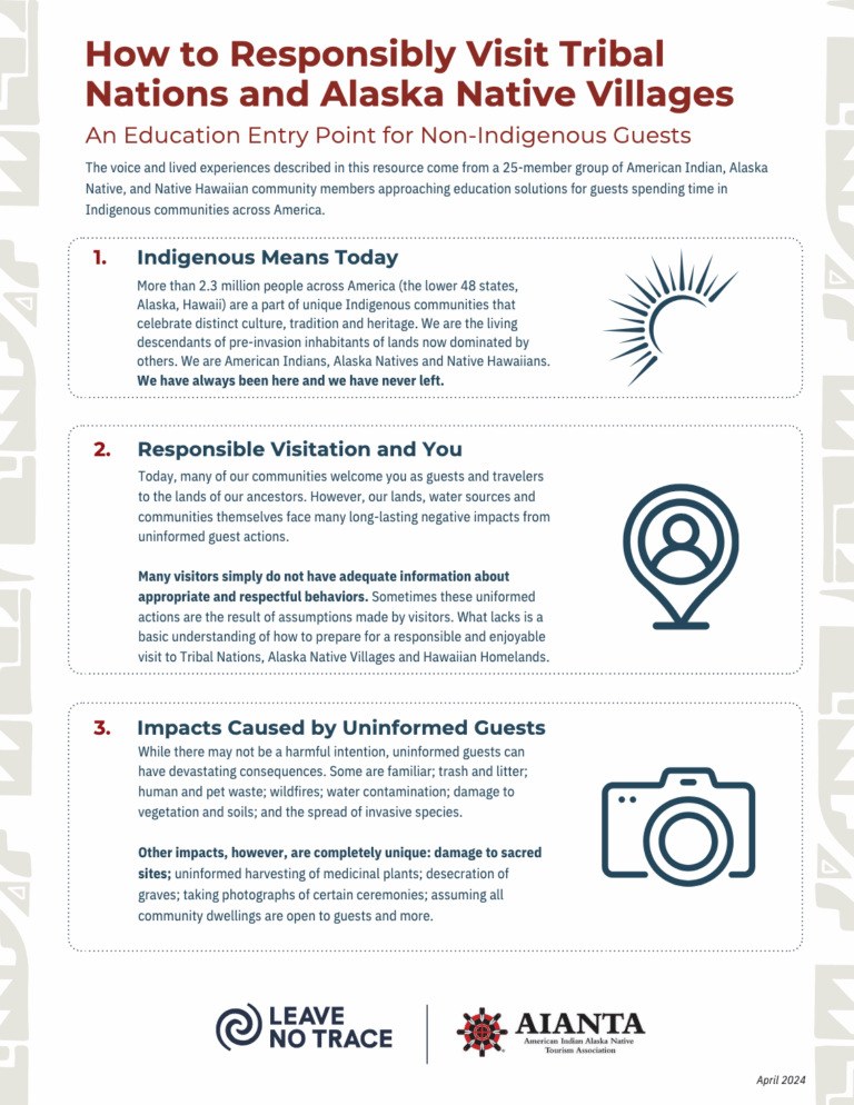 Know Before You Go Guides - American Indigenous Tourism Association